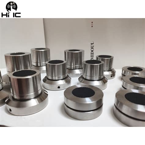 Fe Hifi 오디오 스테인레스 스틸 스피커 풋 패드 세라믹 비드 볼 충격 방지 충격 흡수 피트 패드 스탠드 절연 피트