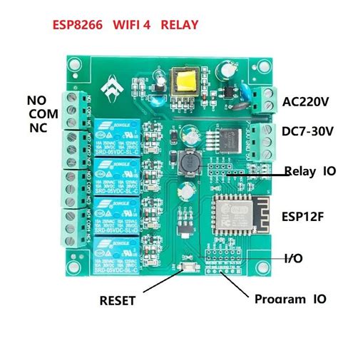 Esp8266wifi 4 полосный релейный модуль плата разработки Esp 12f вторичный источник питания
