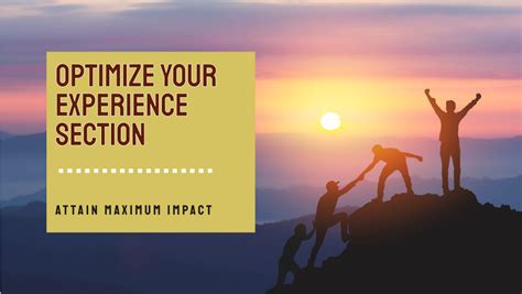 How To Optimize Your Linkedin Experience Section For Maximum Impact