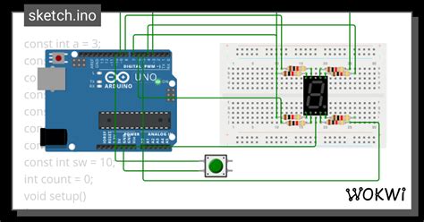 7segment101 Copy 2 Wokwi Esp32 Stm32 Arduino Simulator