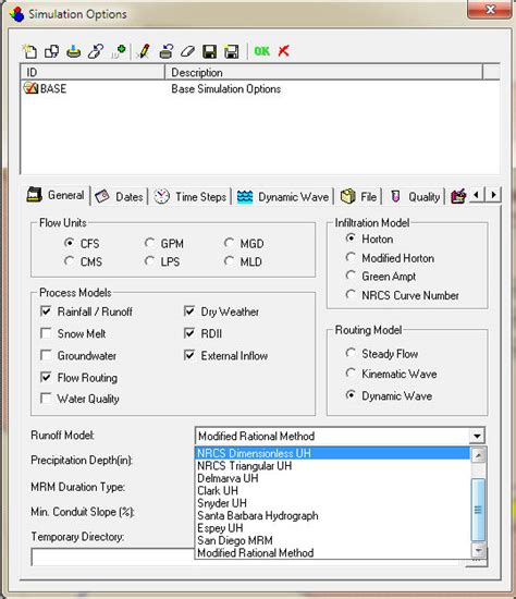 Surface Runoff Options In Infoswmm H2omap Swmm Swmm5 Icm Swmm Icm