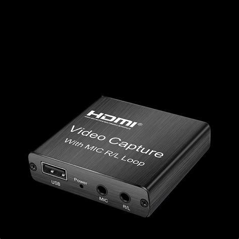 USB Video Capture Card With Mic R L Loop