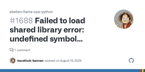 Failed To Load Shared Library Error Undefined Symbol ZNSt
