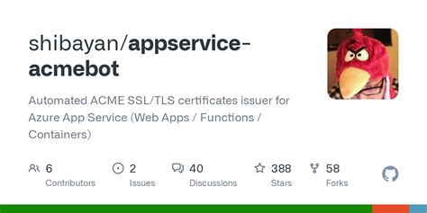 GitHub Shibayan Appservice Acmebot Automated ACME SSL TLS Certificates Issuer For Azure App