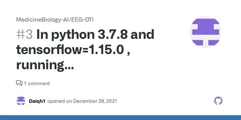 In Python And Tensorflow Running Main Yamanashi Py Has The Following Error