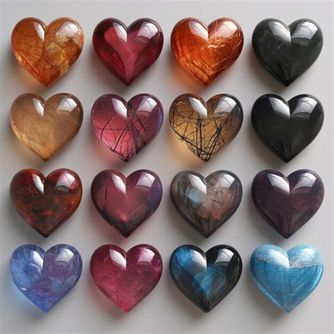 Premium Photo 16 Different Hearts Casual Different