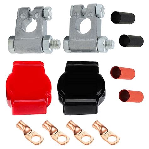 Top Post Battery Positive And Negative Terminal End Kit With Cover For
