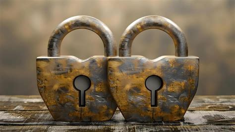 Premium Photo Two Padlocks Representing Love And Security Perfect For