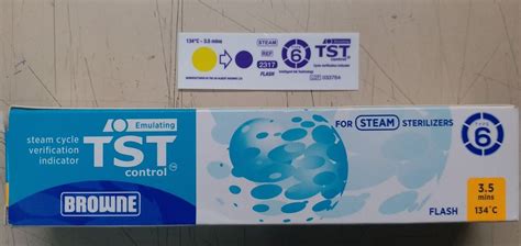 2317 Tst Browne Flash Ind 134 Deg 3 5 Min Chemical Indicator Strips For Flash Steriliser At