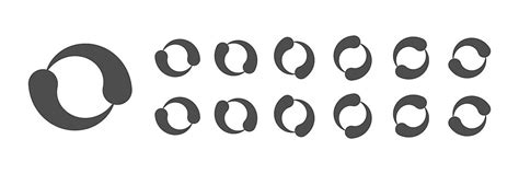 circular loading buffering icons vector circle menu vector vector