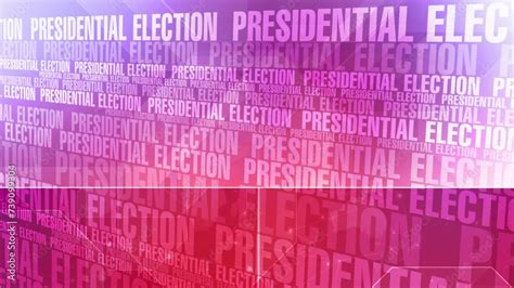 Voting For Presidential Election Creative Layout With World Map Font
