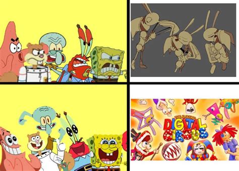 Spongebob And Friends Hate Jax X Pomni By Addiekat1000 On Deviantart