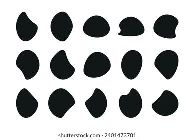 Random Blob Shapes Organic Blobs Set Stock Vector Royalty Free Shutterstock