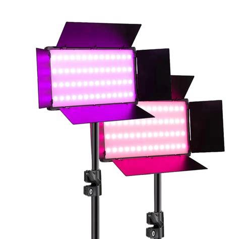 48076 Led Rgb 조정 가능한 라이브 촬영 필 라이트 전화 Slr 사진 램프 Eu 플러그 사양 12인치