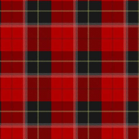 검은 색 빨간색과 노란색 체크 무늬 체크 무늬 배경 원활한 패브릭 질감 벡터 일러스트 레이 션의 패턴 프리미엄 벡터