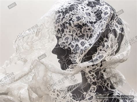 Ai创作图穆斯林女性 伊斯兰妇女 穆斯林妇女 穆斯林女人 女人的头巾 伊斯兰蓝色 蕾丝面纱 头巾面料 神秘面纱 头巾披肩 穆斯林女孩 蓝绸蕾丝面纱曲线 披头巾的女人 银线蕾丝边头巾残片 头纱