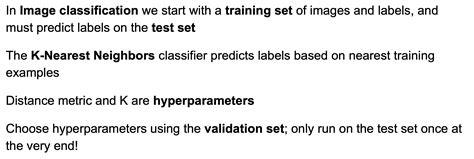 CS231n Lecture2 Review Data Science