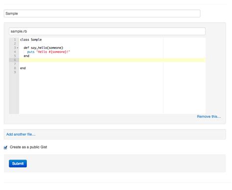 GitHub Seratch Gistub Sharing Code Snippets In House