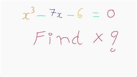 Solving Very Simple Cube Equation Youtube