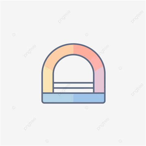 추상 무지개 색깔의 아치 아이콘 벡터 흰색 배경에 색상을 묘사하는 선형 아이콘 Flaticon 및 드리블에 의한 벡터 일러스트 비핸스 Hd Png 일러스트 및 벡터