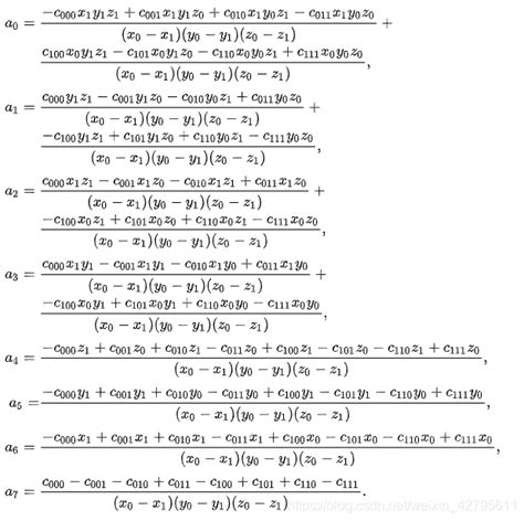 3d图像线性插值算法实现三维插值算法 Csdn博客