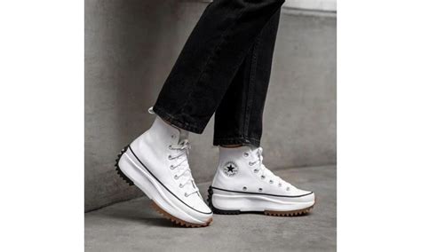 Кеды Converse Run Star Hike на платформе белые купить в Москве