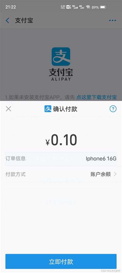 支付宝支付功能测试支付宝支付测试 Csdn博客