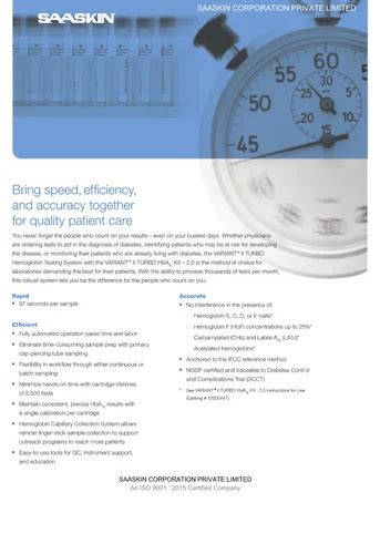 Biorad Variant Ii Turbo Hemoglobin Testing System At Best Price In Chennai