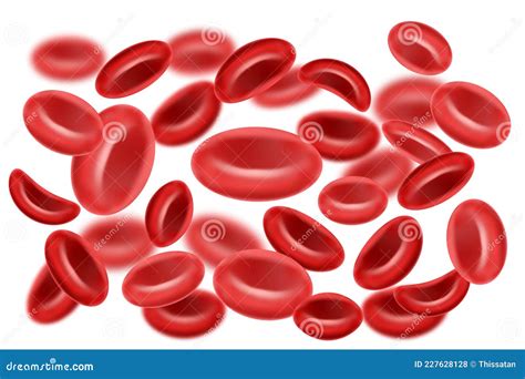 Eritrocito De Glóbulos Rojos Que Fluye Aislado En El Concepto De Cuidados De Salud De Fondo