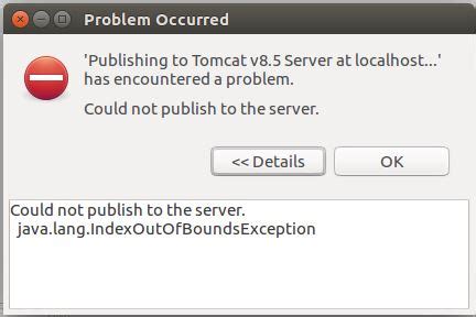 Publishing To Tomcat V8 5 Server At Localhost Error Issue 3 SAP