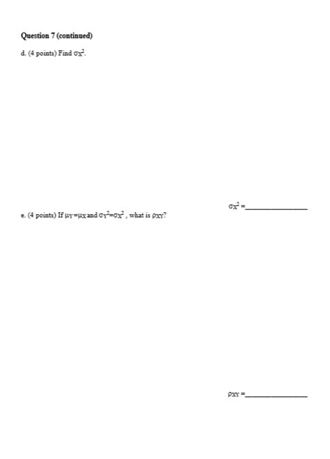 Solved Consider Two Continuous Random Variables X And Y With Chegg
