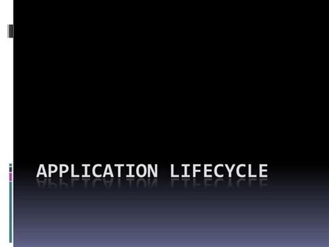 advanced android app lifecycle patterns ppt
