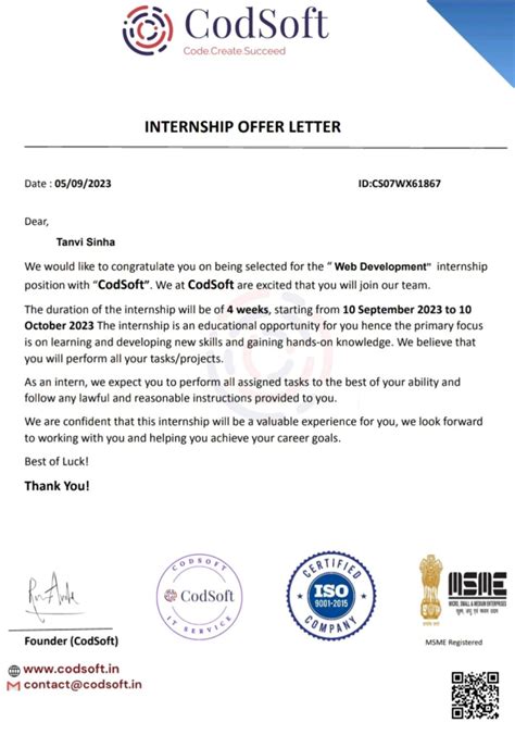 Tanvi Sinha On Linkedin Codsoft