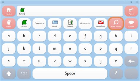 how do i use the find word command in grid 3 smartbox hub
