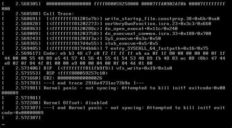 Linux Vfs Write Causes A Kernel Panic Stack Overflow
