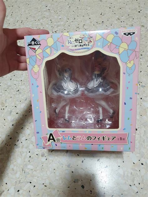 Ichiban Kuji Re Zero Prize A Happy Birthday Rem And Ram Anime Figure