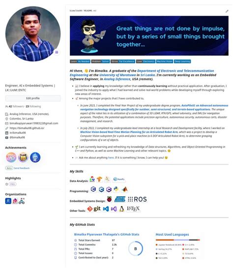 Github Resume Bimalka Thalagala