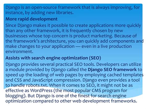 Advantages Of Using Django Framework To Build Scalablepdf