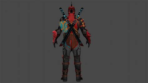 Sakaaran Deadpool 3d Model Rigged Cgtrader