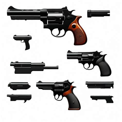 Trigger Vector Set White Background Isolated A High Qual Premium Ai Generated Vector