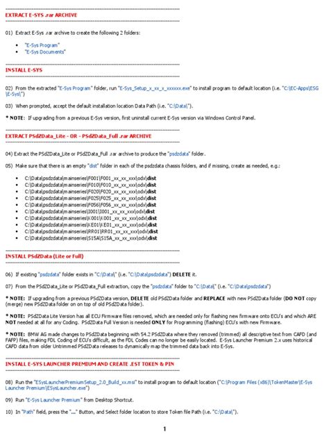 E Sys Installation Instructions V 11 Pdf Ip Address Computer Network
