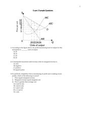 Exam 3 Practice Questions 1 Exam 3 Samp Course Hero