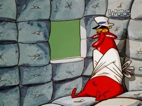 Red Guy Got Too Silly Cow And Chicken Fanart Red Guy From Spongebob