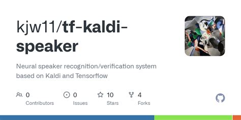 GitHub Kjw Tf Kaldi Speaker Neural Speaker Recognition Verification System Based On Kaldi