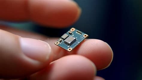 Man Showcases Microchip For AI Evolution Stock Photo Image Of Hardware Expertise 302923324