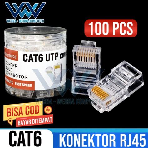 Jual Konektor Rj Cat Isi Pcs Connector Lan Rj Jakarta Pusat Werna Werna Komputer