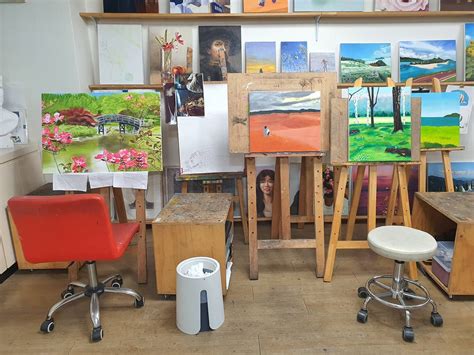 그리고파랑 취미미술학원 5월 셋째주 유화그리기 유화 풍경화 꽃그리기 유화배우기 유화클래스