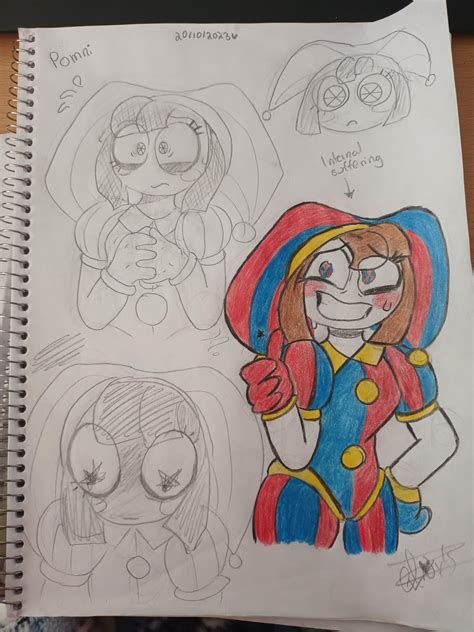Pomni Sketches Tadc By Mlpandyblue2 On Deviantart