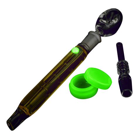 Freezable Glycerin Dab Straw And Spoon Pipe
