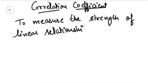 SOLVED What Is A Correlation Coefficient And What Is Its Range
